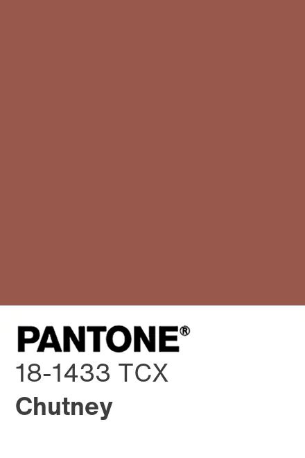 Pantone 18 1433 Tcx Chutney Pantone色号库 Pantone潘通中国官网