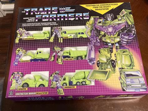 Transformers G1 Devastator Combiner Set Misb Constructicons Us Based