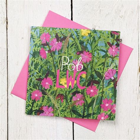 Gwersyll Coch Pob Lwc Square Greetings Card Driftwood Designs