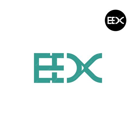 Premium Vector Letter Edx Monogram Logo Design