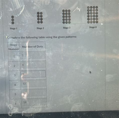 solved stage 1 stage 2 stage 3 stage 4 complete the following table