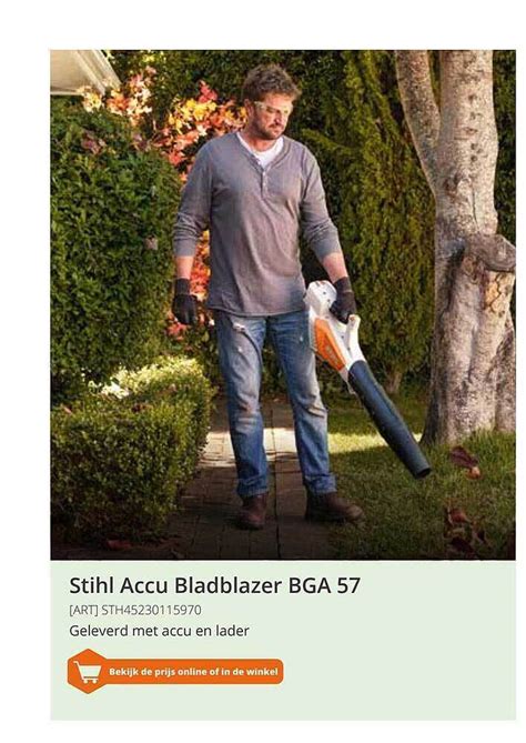 Stihl Accu Bladblazer Bga Aanbieding Bij De Boer Drachten