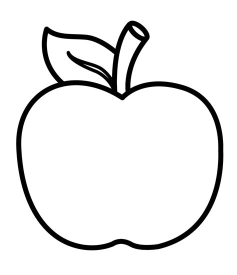 Manzana Normal Para Colorear Imprimir E Dibujar ColoringOnly