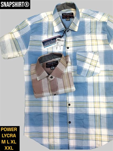 Men Cotton Lycra Checks Shirts Full Sleeves Casual At Rs 249 In Delhi