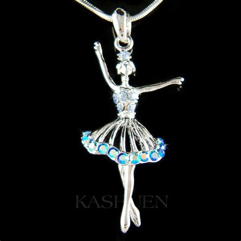 Swarovski Crystal Royal Blue Ballerina Ballet Dance Girl Dancer Dancing