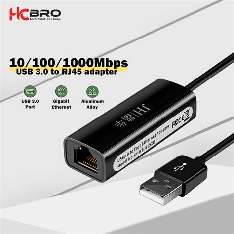 Mbps USB To RJ Adapter Driver Free Network RJ LAN Wired Gigabit Ethernet