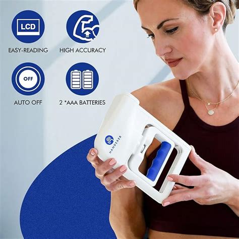 Digital Hand Dynamometer Hand Grip Strength Tester 265lb 120kg Hand