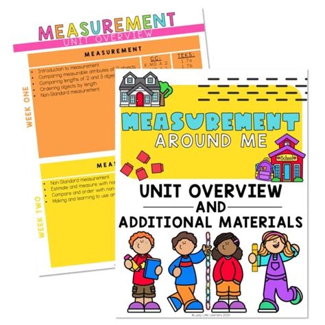 Lucky To Learn Math 1st Grade Unit 6 Measurement Unit Overview And Additional Materials
