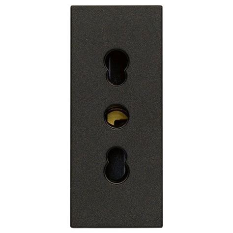 Vimar Line Bypass Socket 16a 2p E P17 11 Black 30203 G Buy Online Matyco