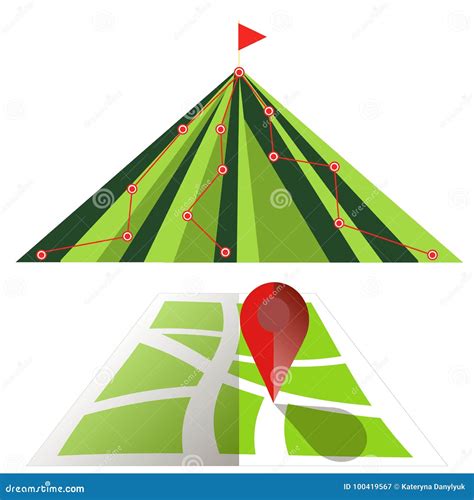 Red Set Map Pointer On White Background Ralistic Map Pointer Gps Location Symbol Three