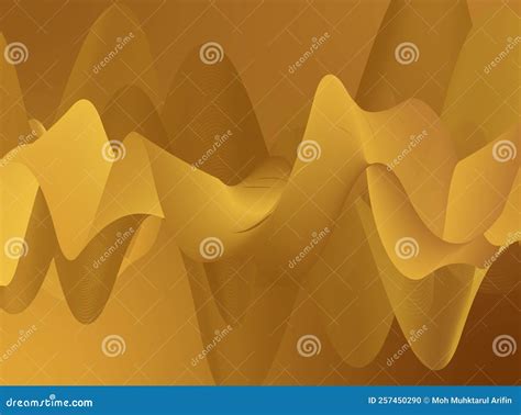 Golden Color Resonance Image Editing  Stock Illustration