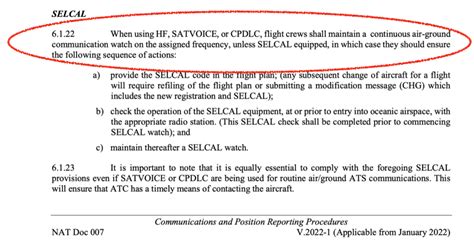 No Selcal On The Nat International Ops 2025 Opsgroup