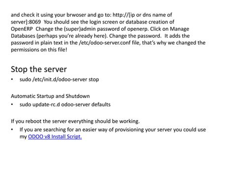 Installing Odoo V8 From Github PPT