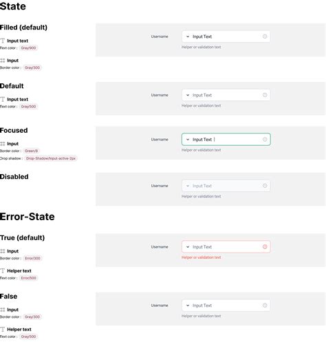 Input Field Component Library Behance