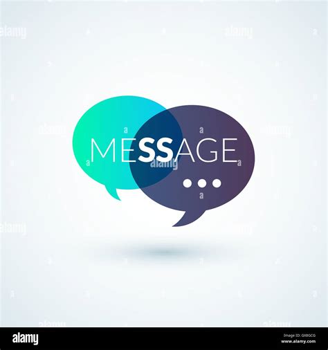 Text Message Logo Stock Vector Image And Art Alamy
