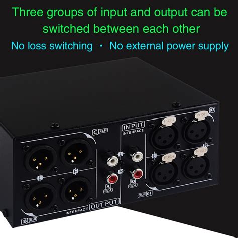 B033 3 Input To 3 Output Fully Balanced Xlr Signal Passive Stereo