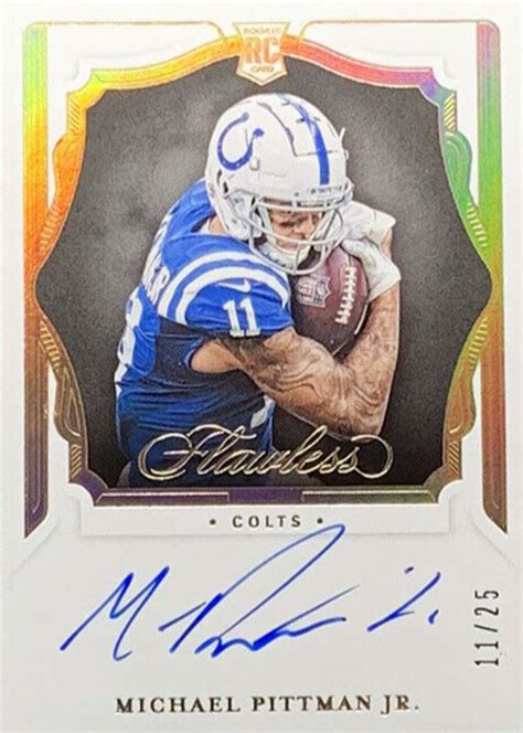 Michael Pittman Jr 2020 Flawless Rss Mpi Rookie Shadow Signatures