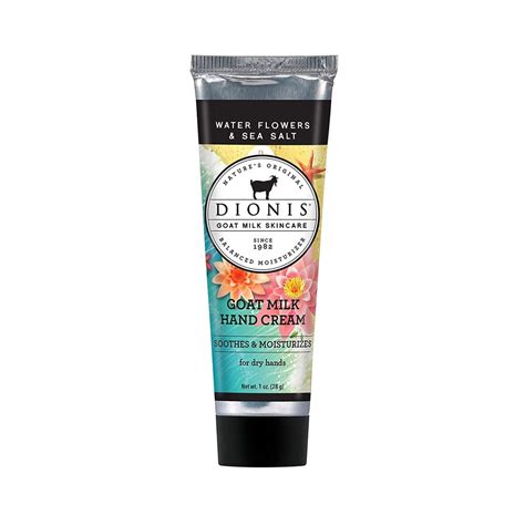 Dionis Goat Milk Hand Cream Water Flowers And Sea Salt 1 Oz