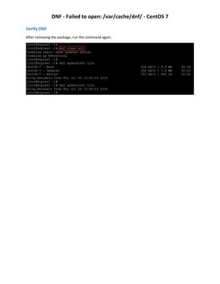 DNF Failed To Open Cache PDF
