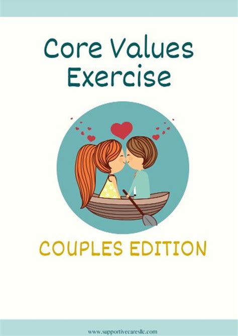 Core Values Exercise For Couples Etsy