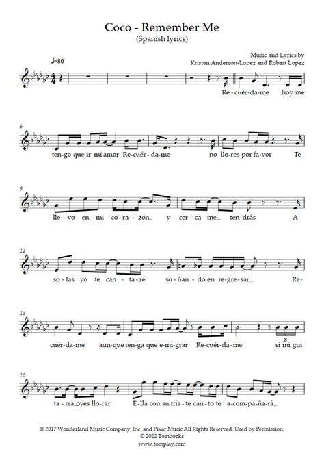 Coco Remember Me Spanish Lyrics Kristen Anderson Lopezrobert