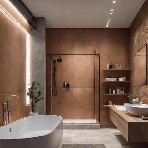 Premium Photo Bathroom Product Backdrop Showcase
