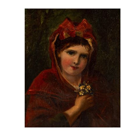 Lot Sir John Everett Millais 1829 1896 Portrait Of A Girl With Flowers