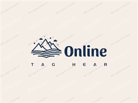 Online Ai Text Logo Generator สำหรับการออกแบบเครือข่ายและคลื่นภูเขา Ailogocreator