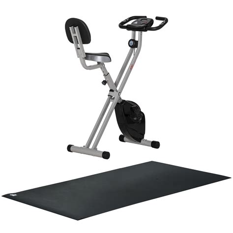 HOMCOM Vélo d appartement pliable 8 niveaux de résistance magnétique