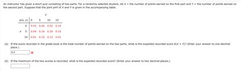 Solved An Instructor Has Given A Short Quiz Consisting Of