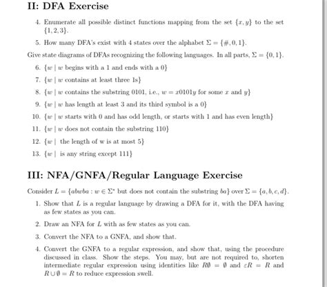 Solved Ii Dfa Exercise4 ﻿enumerate All Possible Distinct
