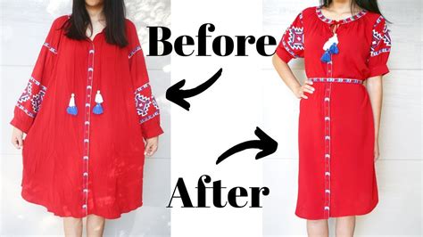 Refashion Diy Simple And Easy Dress Upcycle Sewing Tutorial Youtube