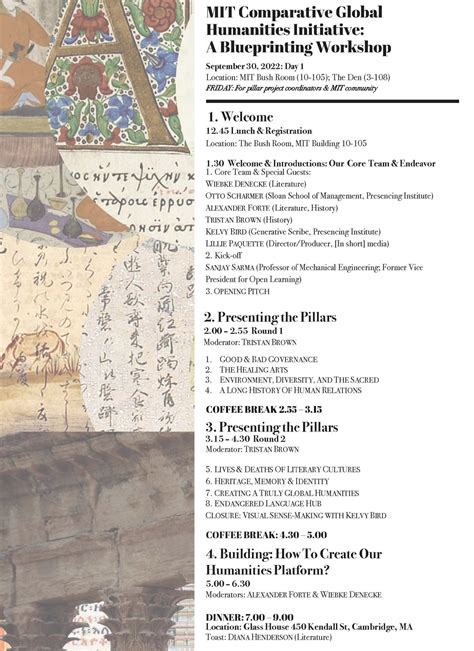 2nd Annual Conference 2022 Blueprinting A Comparative Global Humanities Initiative At Mit Mit