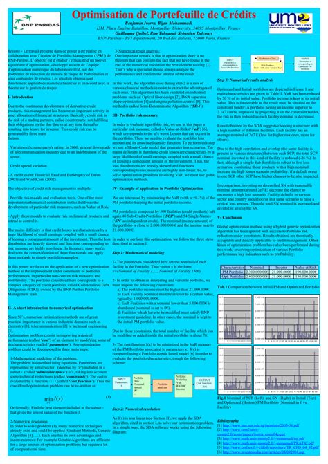 Pdf Credit Portfolio Optimization