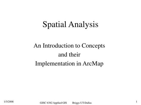 Ppt Spatial Analysis Powerpoint Presentation Free Download Id3714757
