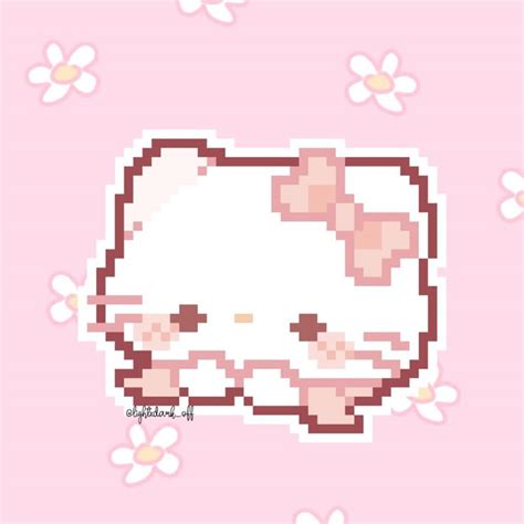 Hello Kitty Pixel Art Dessin Manga Doremi Magique Photo Profil