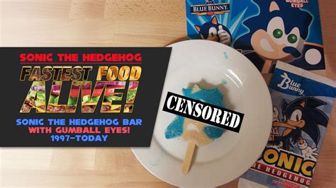 Fastest Food Alive Unwrapping The Sonic The Hedgehog Ice Cream Bar