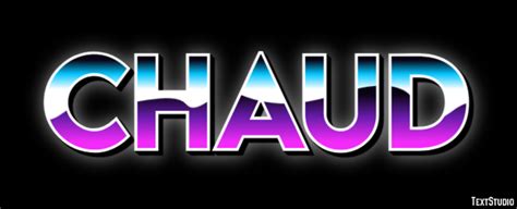 Chaud Text Effect And Logo Design Word TextStudio