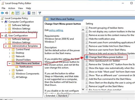 Windows Change What Shutdown Or Power Down Button Does