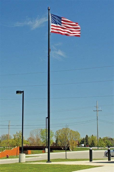 Residential Series 15 35 One Piece Aluminum Tapered Flagpole