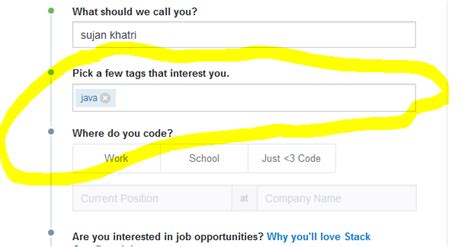 Javascript I Want To Create A Signin Form That Takes User Interest In