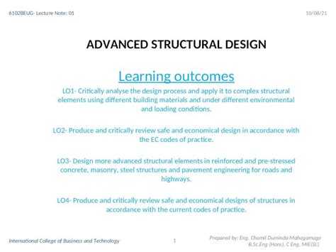 ppt advanced structural design lecture note 01 dokumen tips