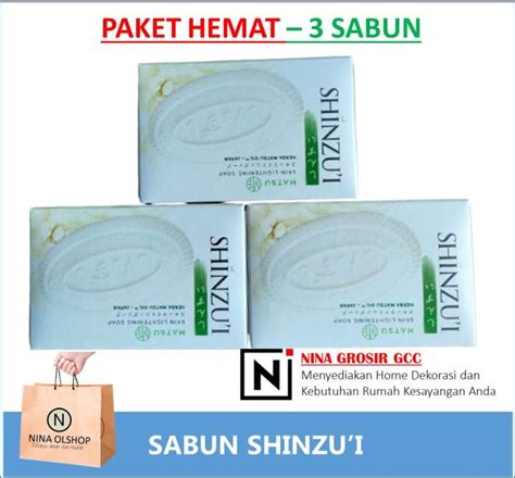 Paket Hemat 3 Sabun Shinzui Skin Lightening Bar Soap 80gr Sabun