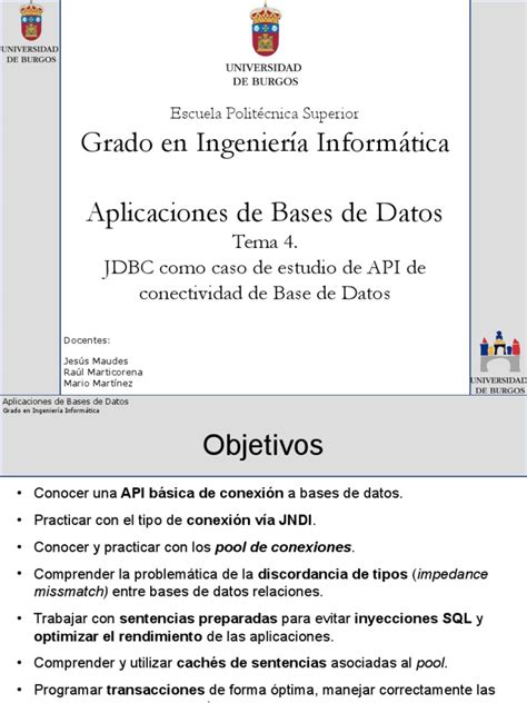 transp sesion 1 tema 4 jdbc v01 pdf bases de datos sql