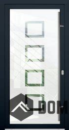 LIM BATCH Glass S porte principale dépolie avec motif transparent Domadeco