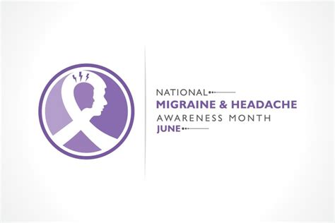 National Migraine And Headache Awareness Month Vector Image