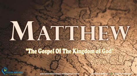 The Book Of Matthew Chapter 4 Part 3 Youtube
