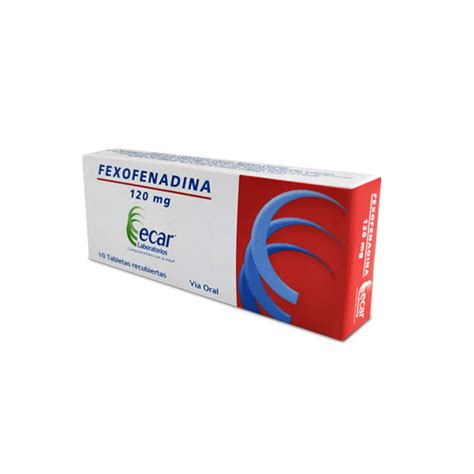 Fexofenadina 120 Mg Ecar Caja X 10 Tabs Farmavida Droguería Online