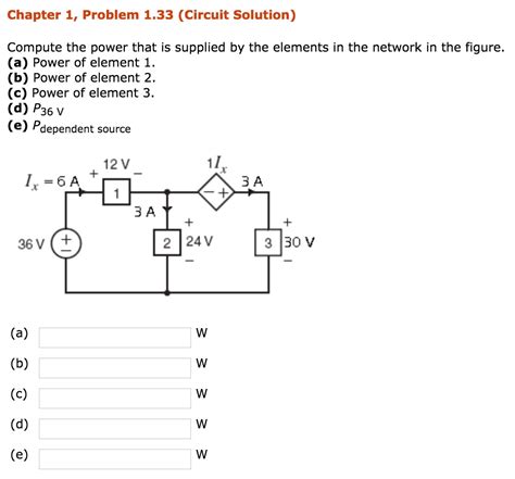 Solved Chapter 1 Problem 1 33 Circuit Solution Compute Chegg Com