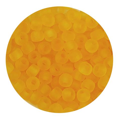 Glass Seed String Beads Frosted Orange Diy Craft Warehouse
